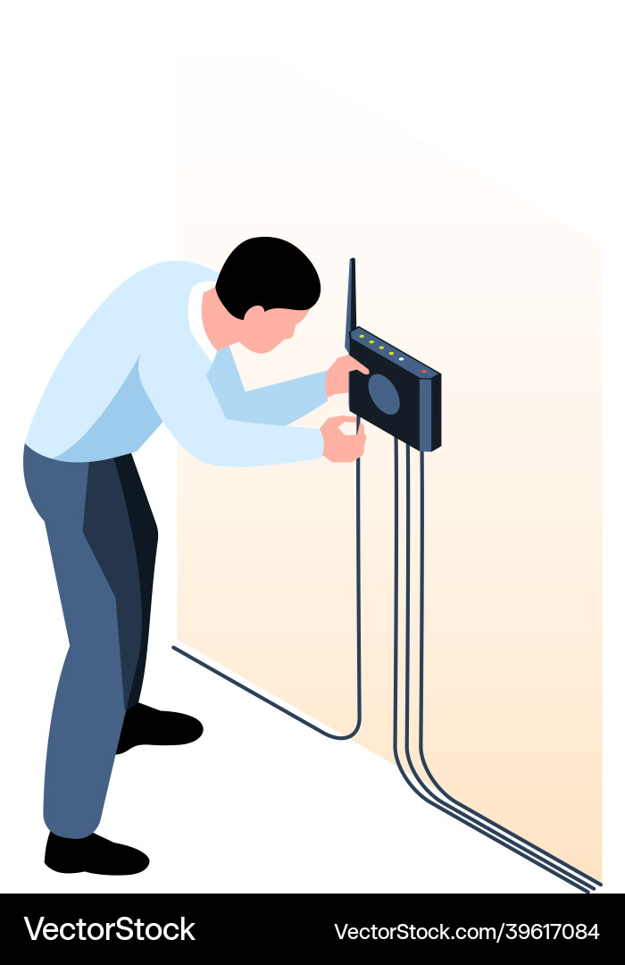 System administrator Royalty Free Vector Image