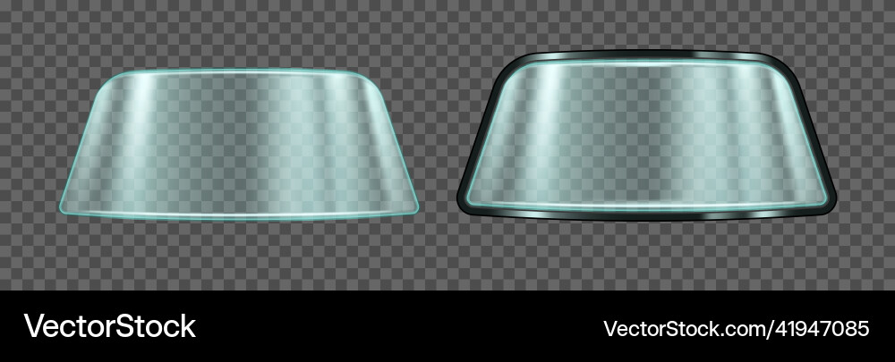 Automotive Windshield Isolated Royalty Free Vector Image