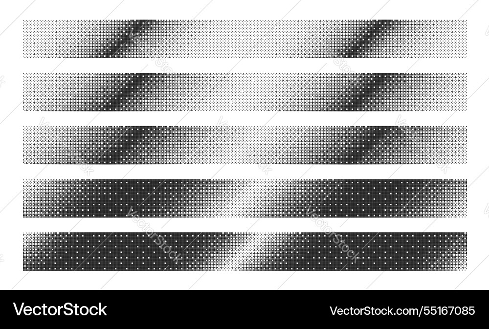 Black noise bitmap dither linear diagonal Vector Image