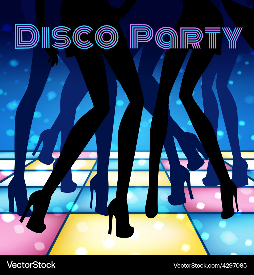 Disco party Royalty Free Vector Image - VectorStock