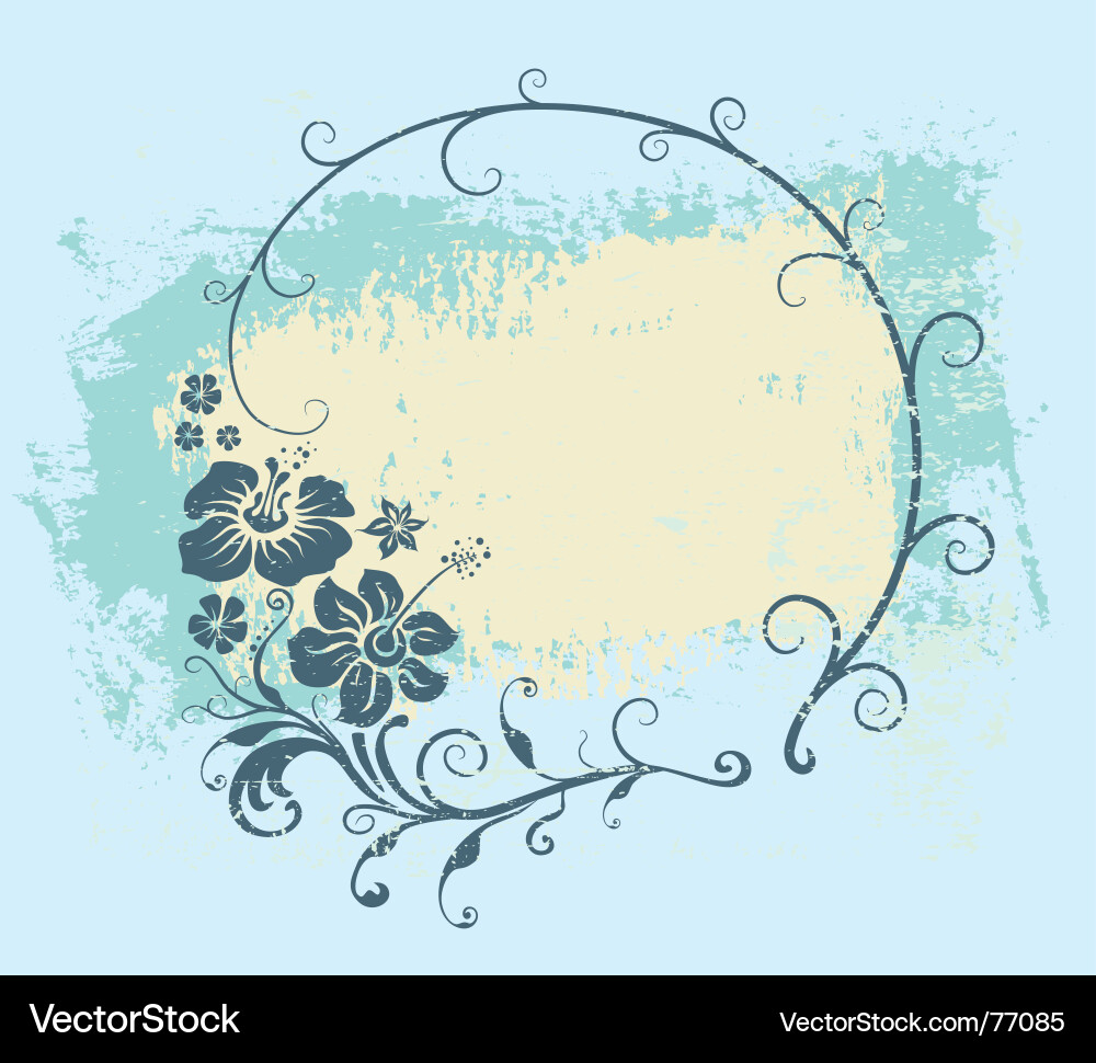 Floral frame Royalty Free Vector Image - VectorStock