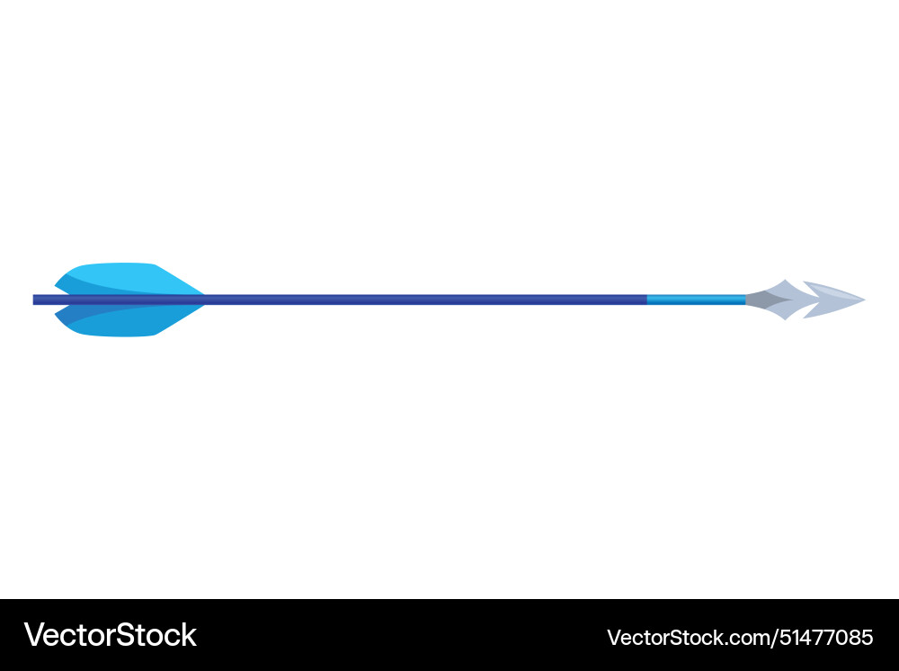 Medieval arrow fighting decorative cartoon arrows Vector Image