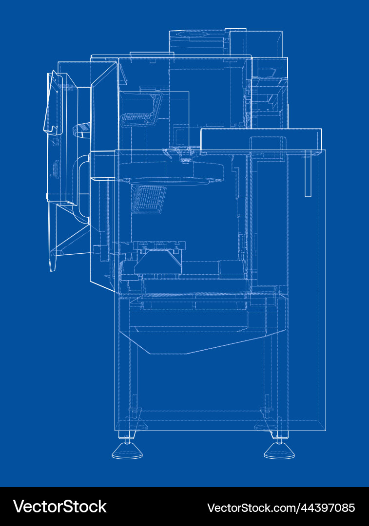 Metalworking cnc milling machine Royalty Free Vector Image