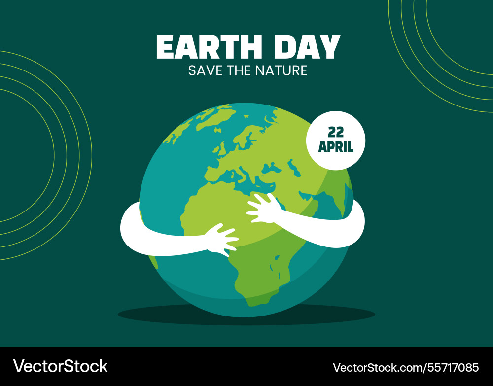 World earth day celebration for social media Vector Image