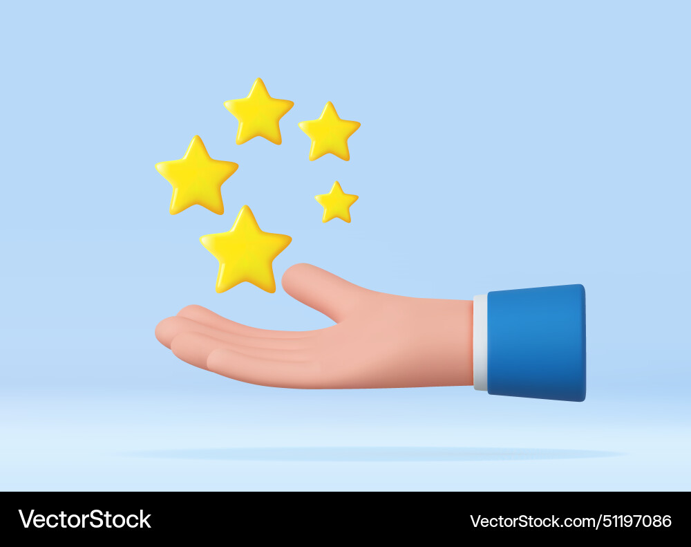 3d review icon Royalty Free Vector Image - VectorStock