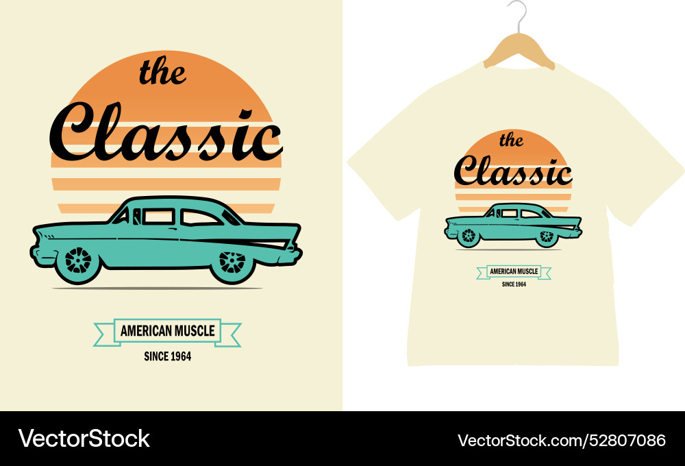 Car t shirt design Royalty Free Vector Image - VectorStock
