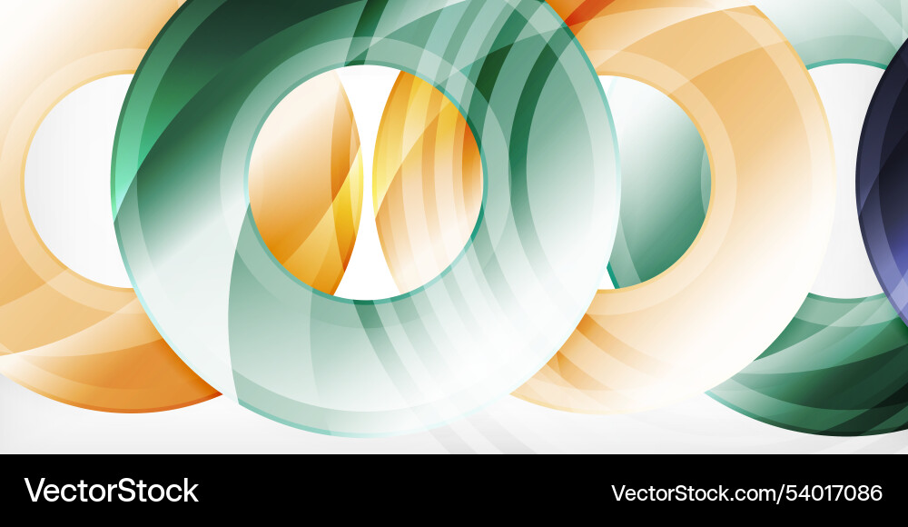 Circles round elements ring shapes premium Vector Image