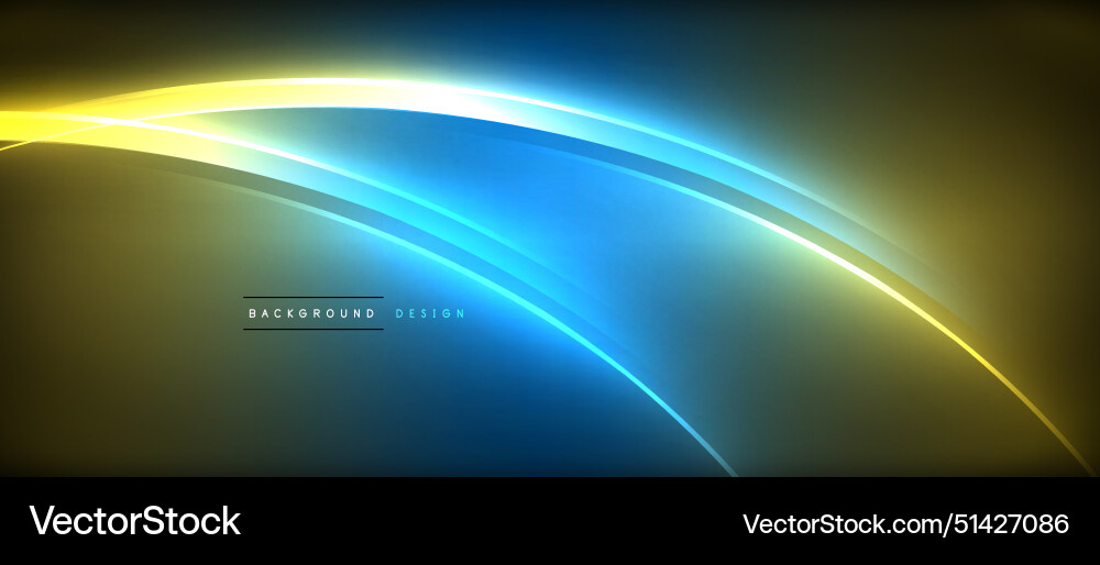 Neon glowing circle rays light round lines Vector Image