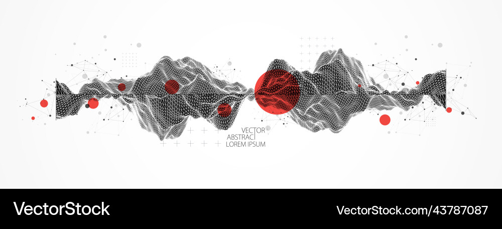 Abstract scientific and technological background Vector Image