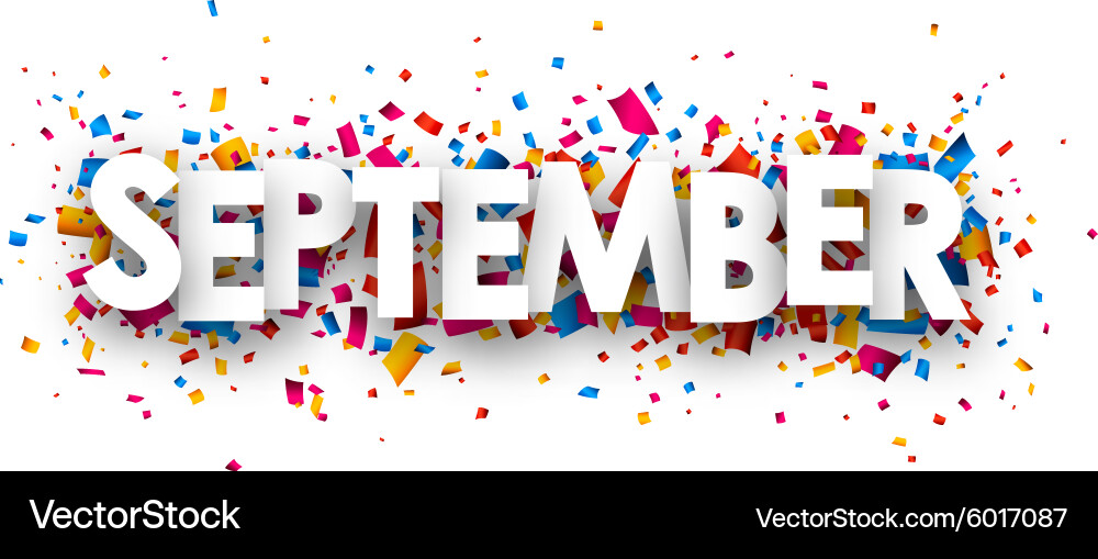September sign Royalty Free Vector Image - VectorStock