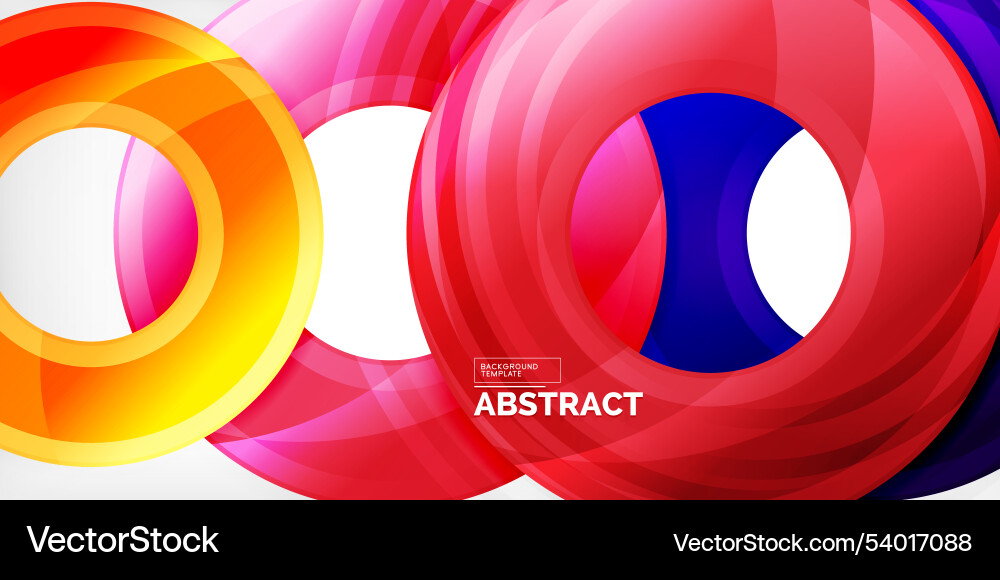 Circles round elements ring shapes premium Vector Image