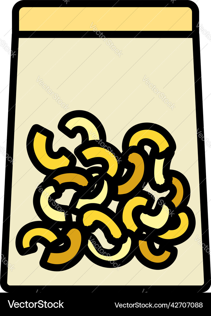 Macaroni package icon Royalty Free Vector Image