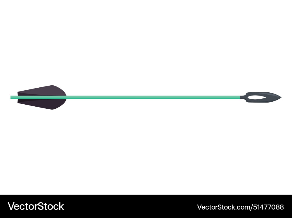 Medieval arrow fighting decorative cartoon arrows Vector Image