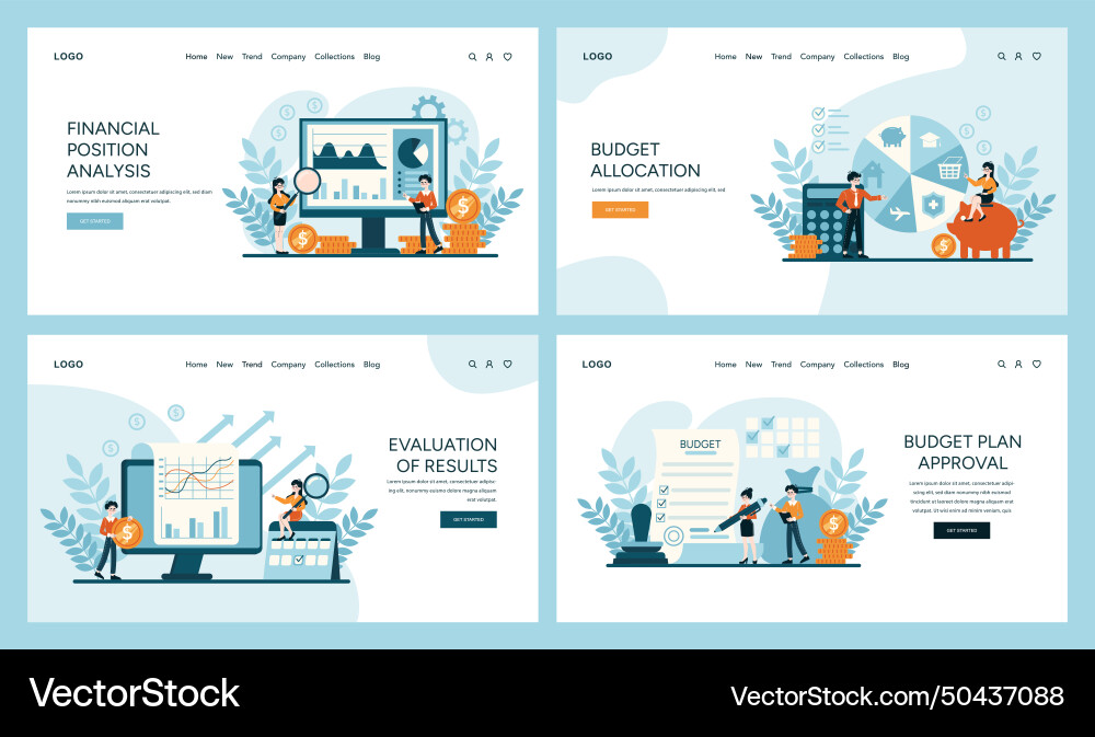 Visual guide for analyzing allocating Royalty Free Vector