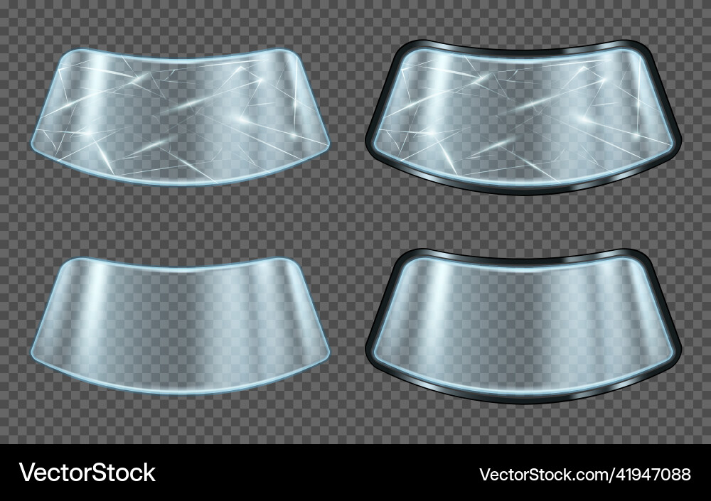 Windshield of passenger automobile whole Vector Image