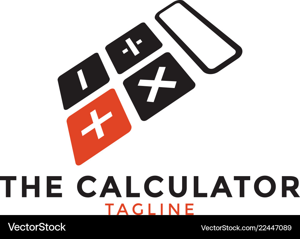 Calculator logo icon design template Royalty Free Vector Calculator logo icon design template Royalty Free Vector