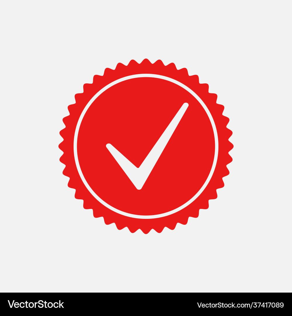 Check mark stamp 7 Royalty Free Vector Image - VectorStock