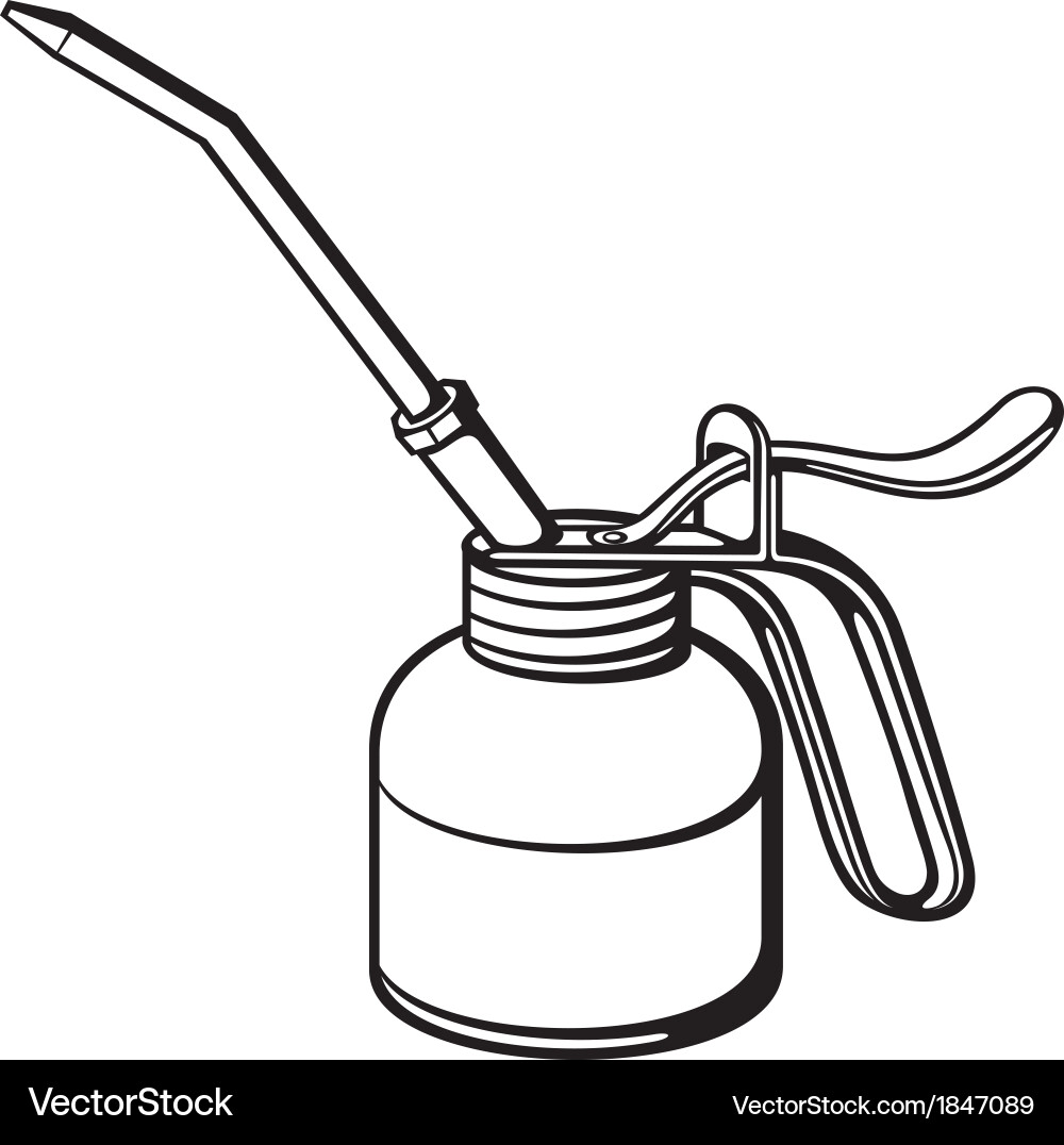 Oil Can Illustration Royalty Free Vector Image