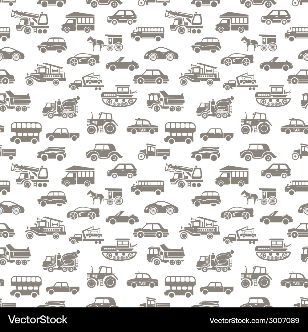 Seamless car pattern Royalty Free Vector Image