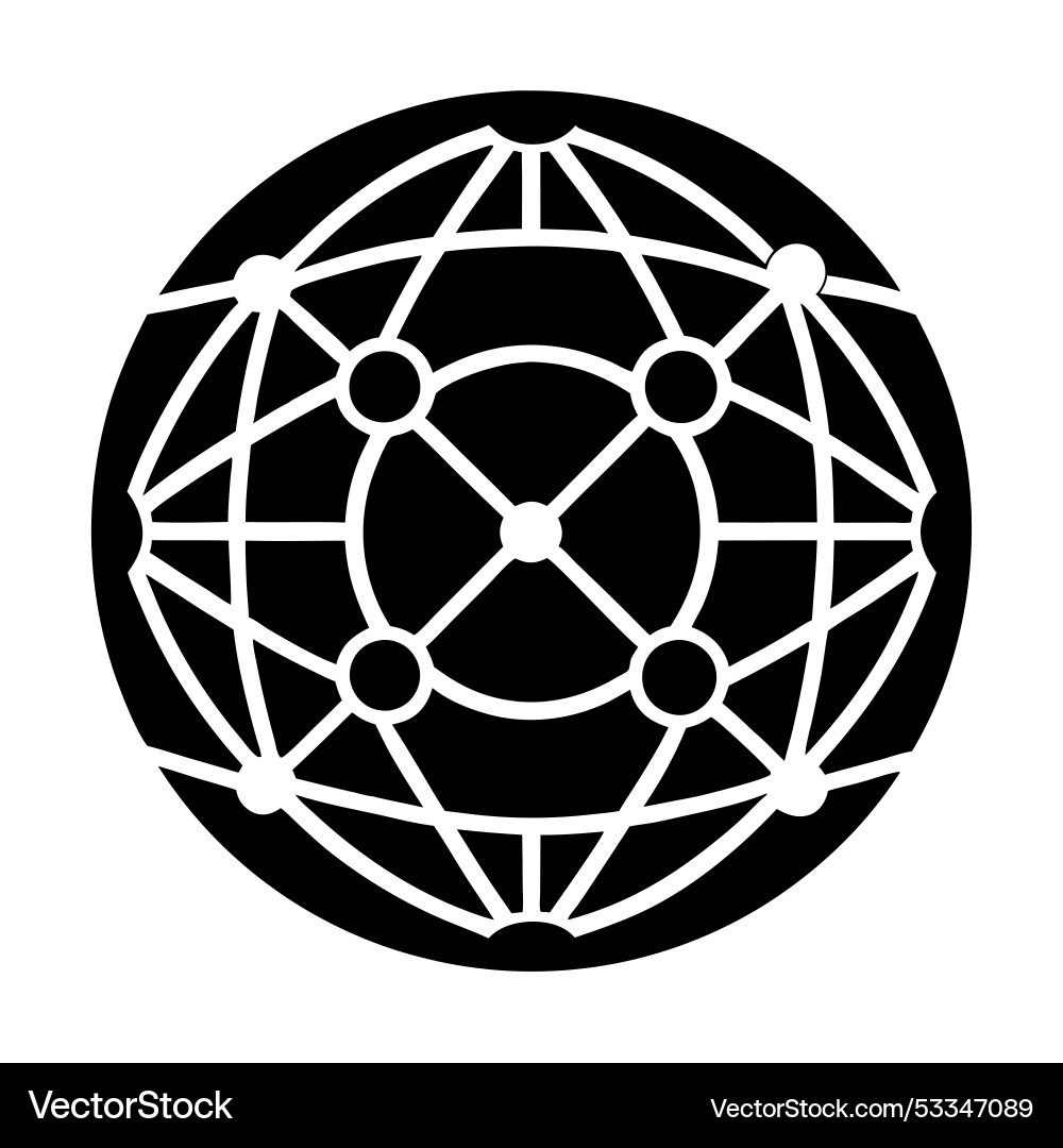 Tech symbol digital marketing logo icon art Vector Image