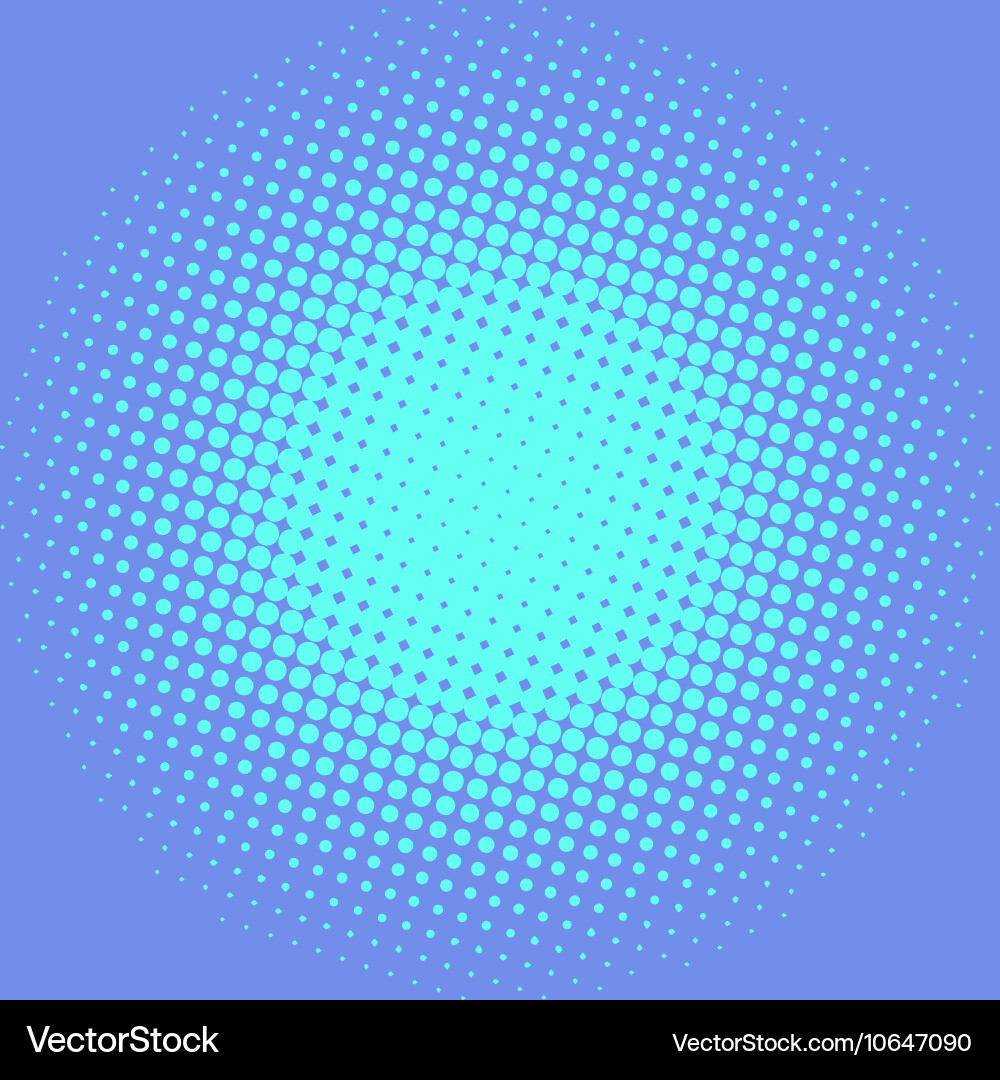 Blue pop art retro background with light effect Vector Image