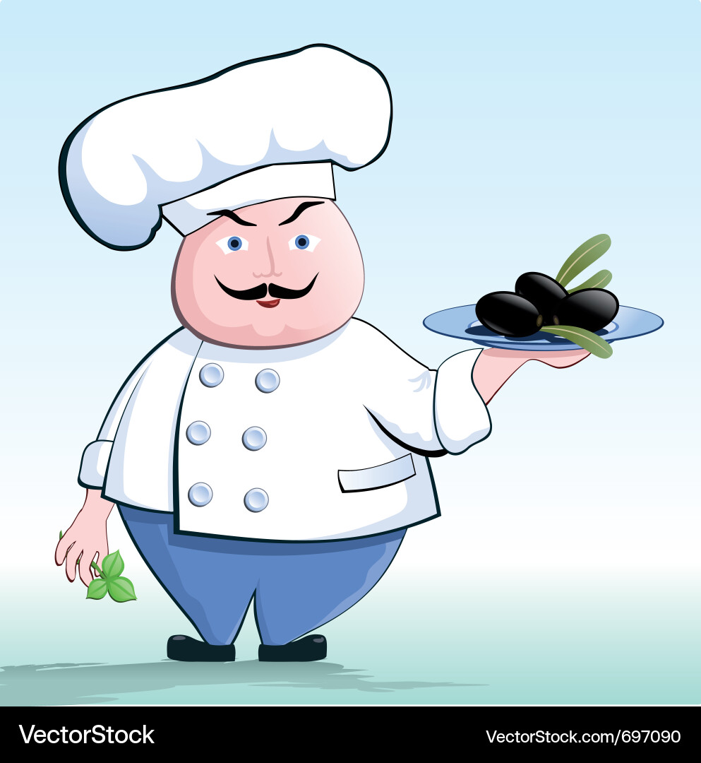 Cook a vegetarian Royalty Free Vector Image - VectorStock