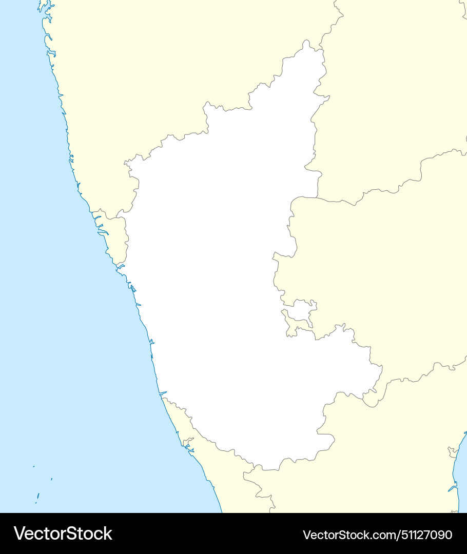 Location map of karnataka is a state india Vector Image