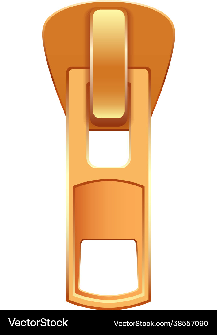 Zipper puller Royalty Free Vector Image - VectorStock