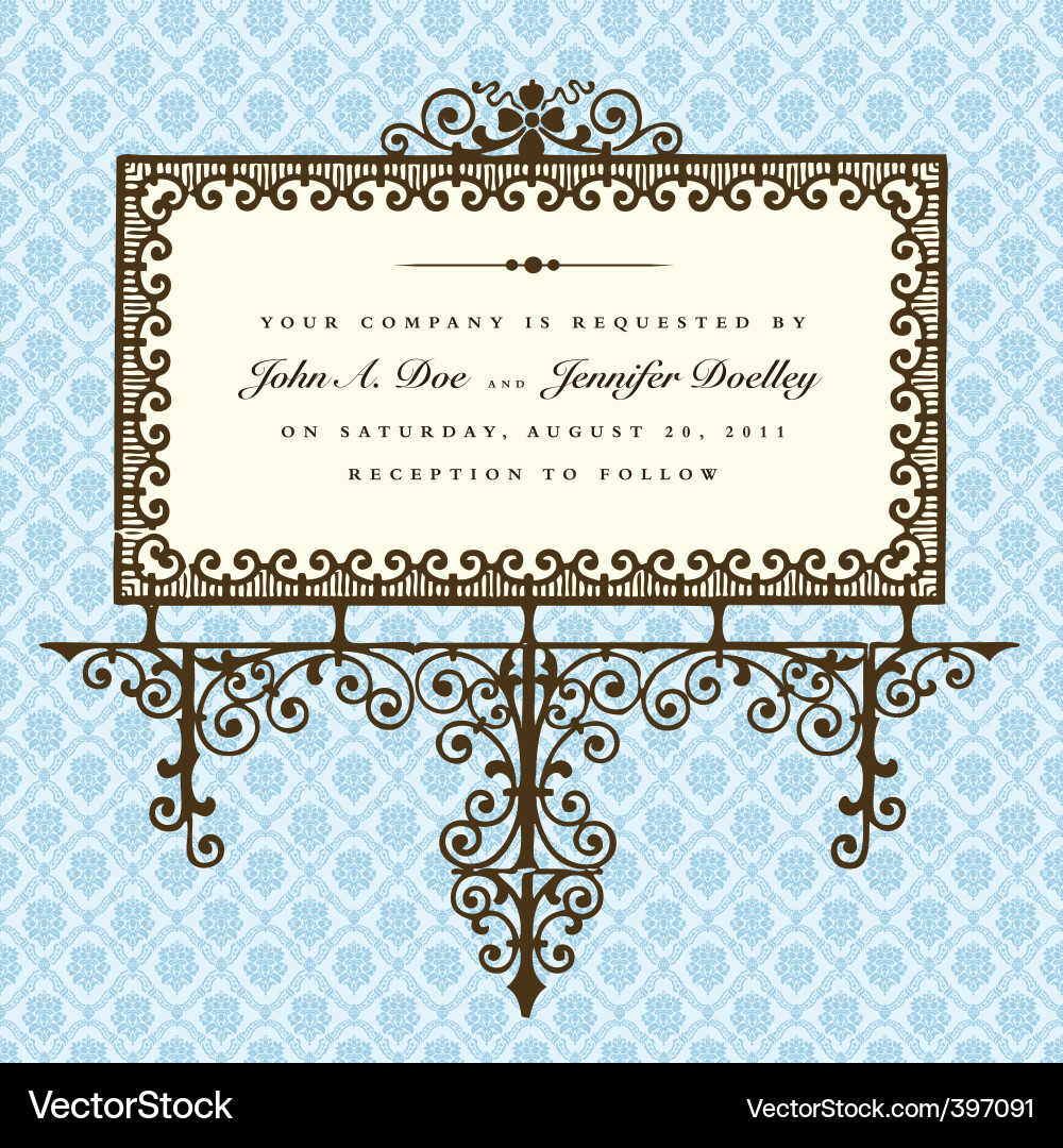 Elegant sign Royalty Free Vector Image - VectorStock