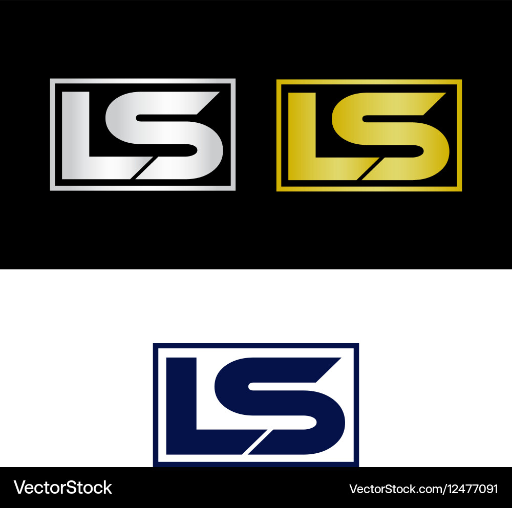 LS Monogram Logo Royalty Free Vector Image - VectorStock