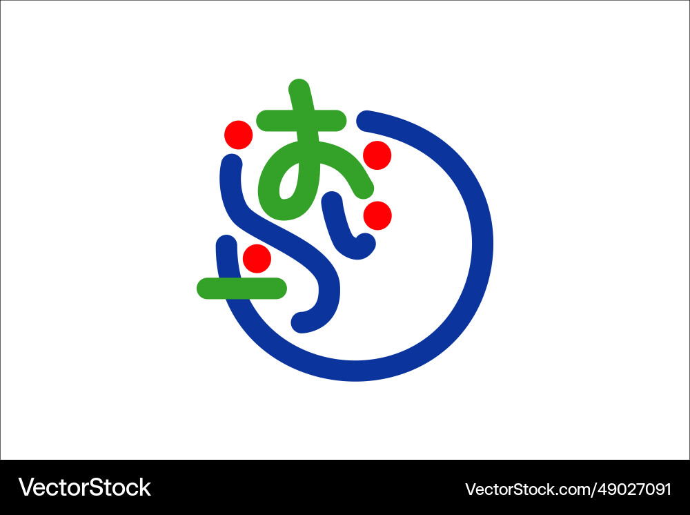 Oirase flag Royalty Free Vector Image - VectorStock