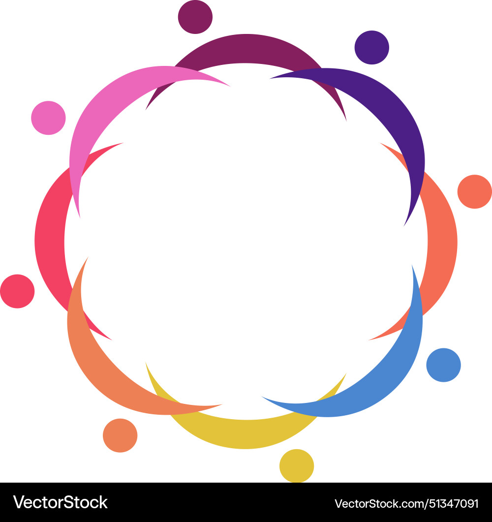 People teamwork coworking employers logo Vector Image