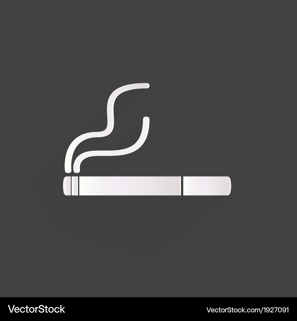 Rauchzeichen Zigaretten-Symbol Lizenzfreies Vektorbild