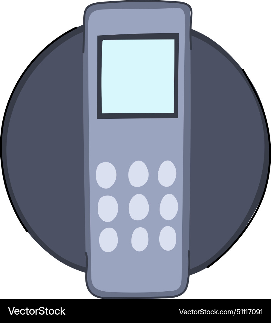 Scanner biometric security device cartoon Vector Image