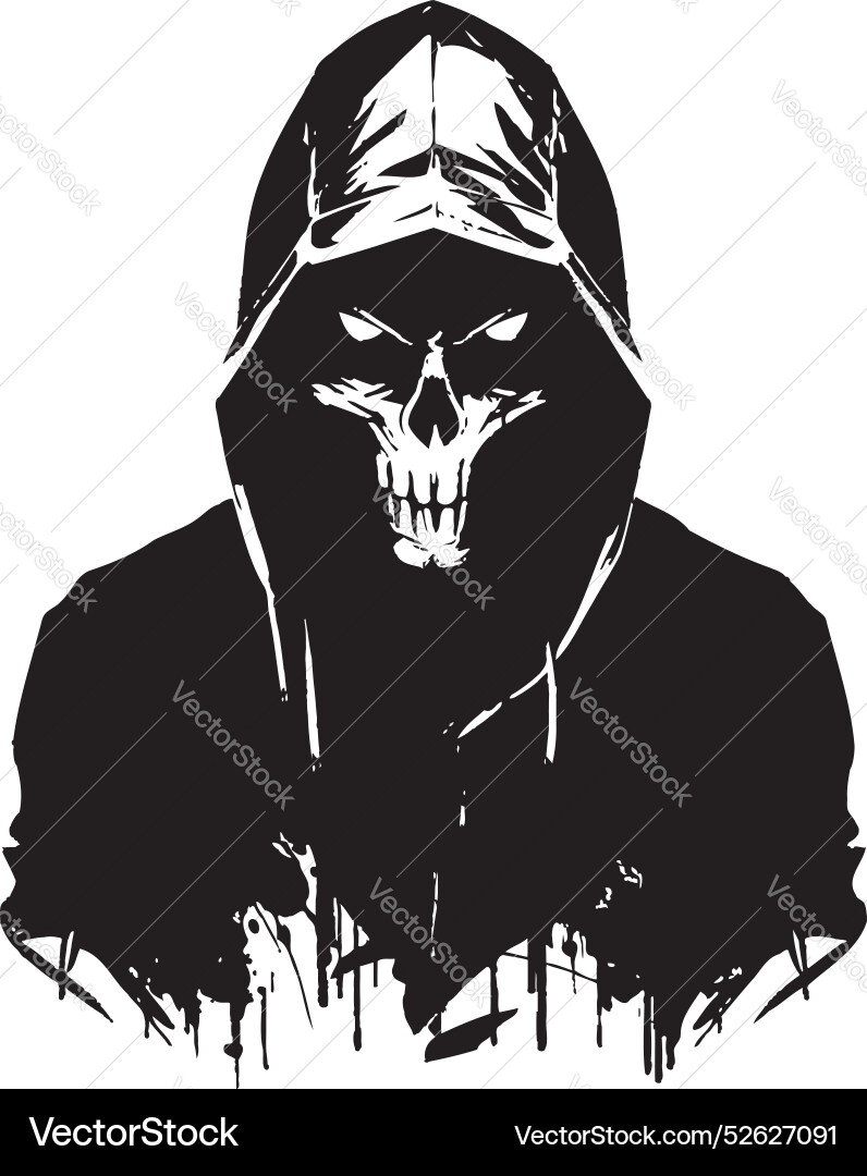 Skeletal swag logo design with skeleton Royalty Free Vector