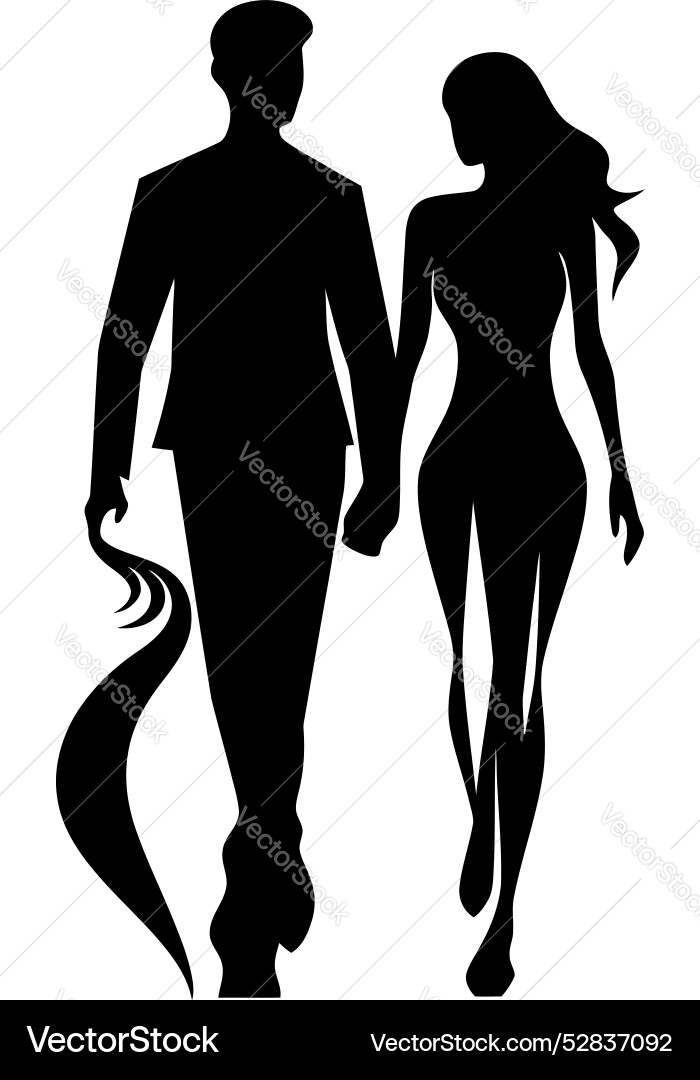 Bonded together symbol of everlasting bond path Vector Image