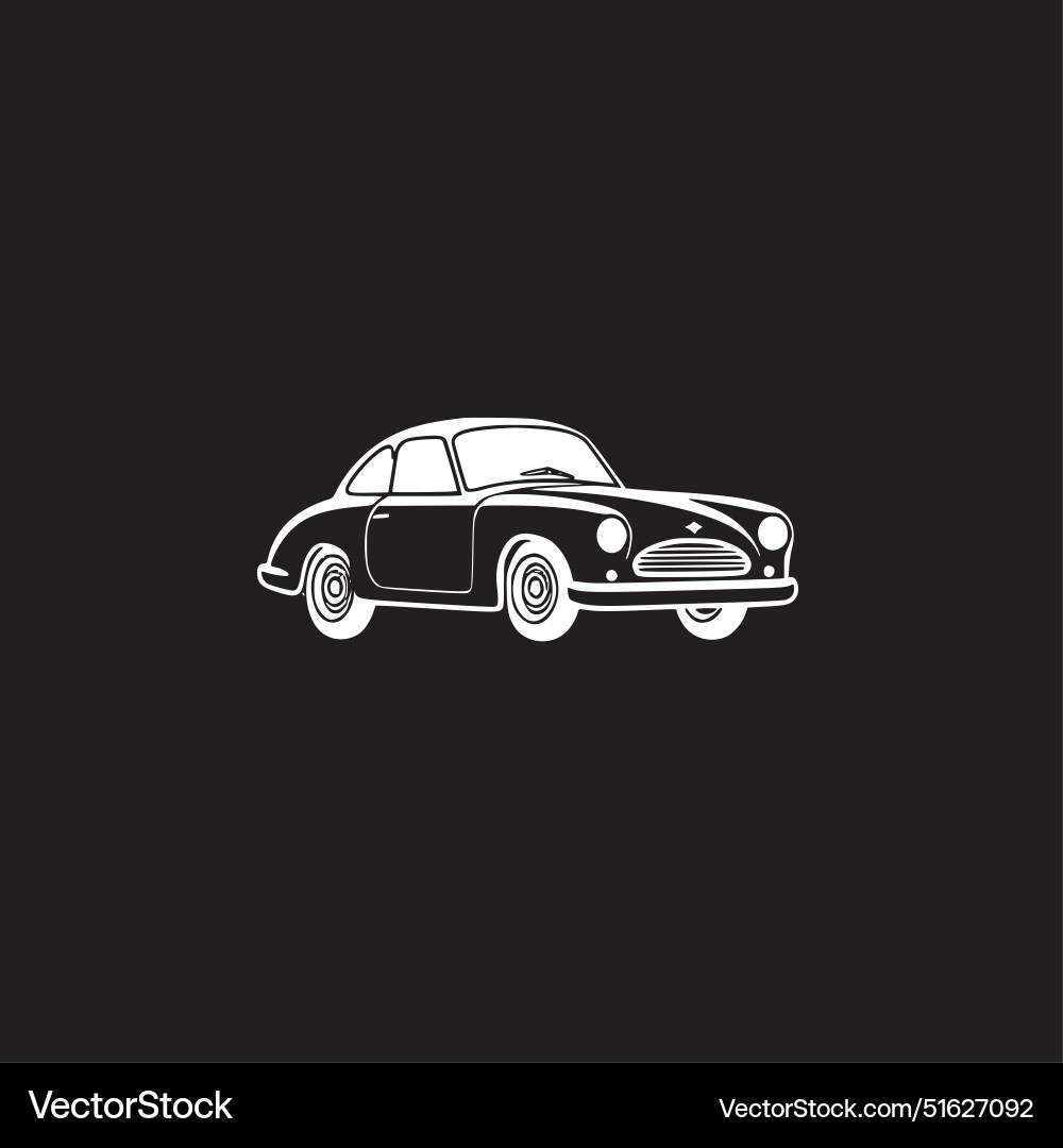 Car - minimalist and flat logo Royalty Free Vector Image