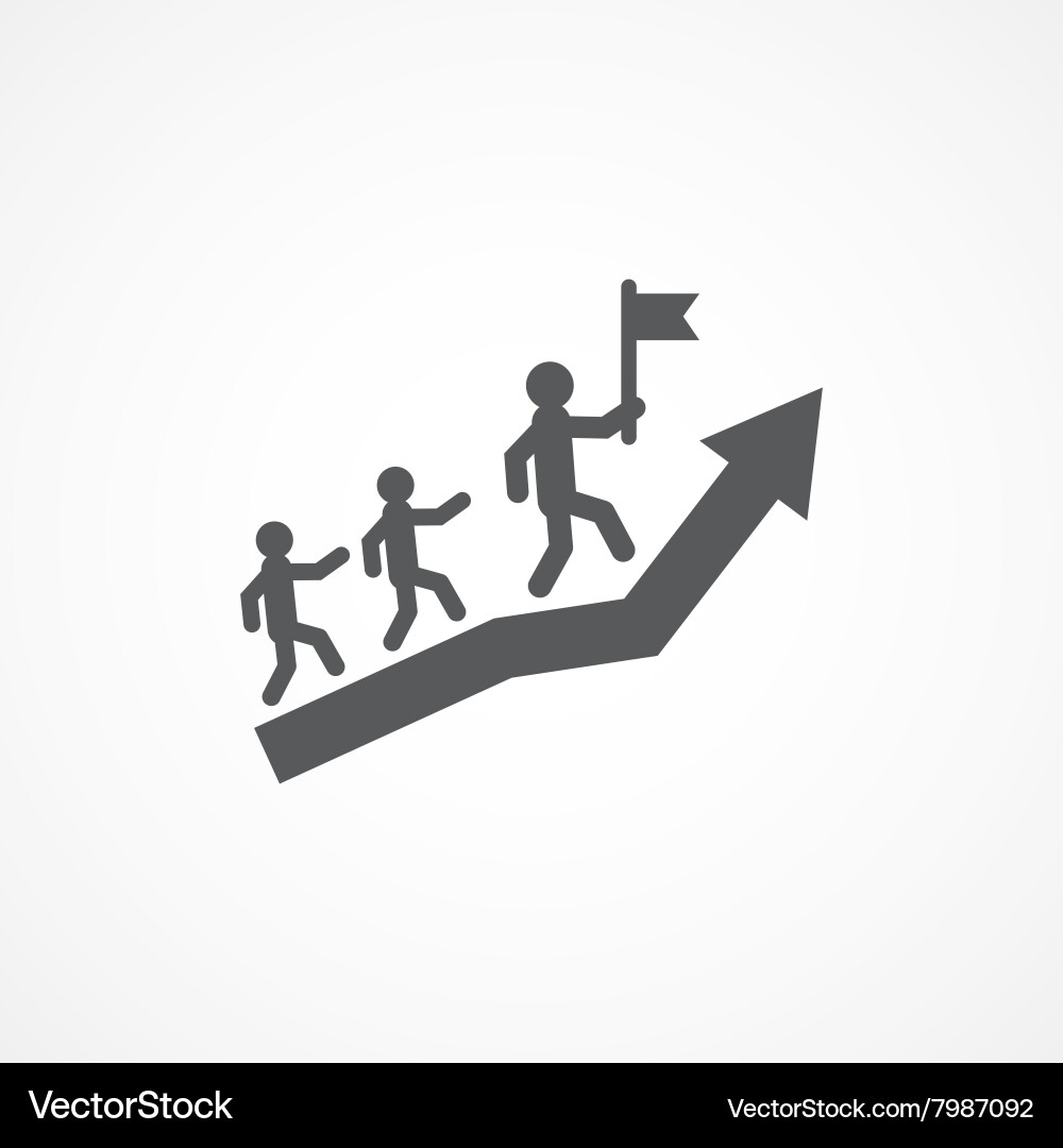 Leadership Icon Set Royalty Free Vector Image - VectorStock