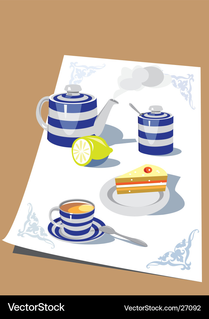 Time for tea Royalty Free Vector Image - VectorStock