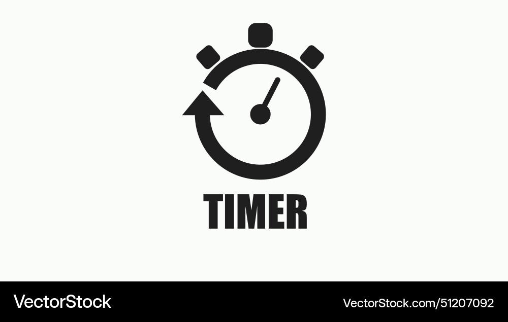 Timer icon Royalty Free Vector Image - VectorStock