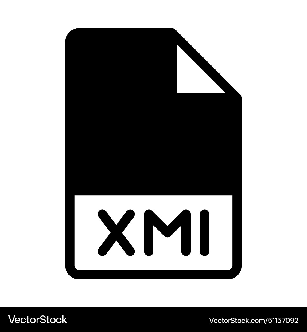 Xml file format icons files type symbol document Vector Image Xml file format icons files type symbol document Vector Image
