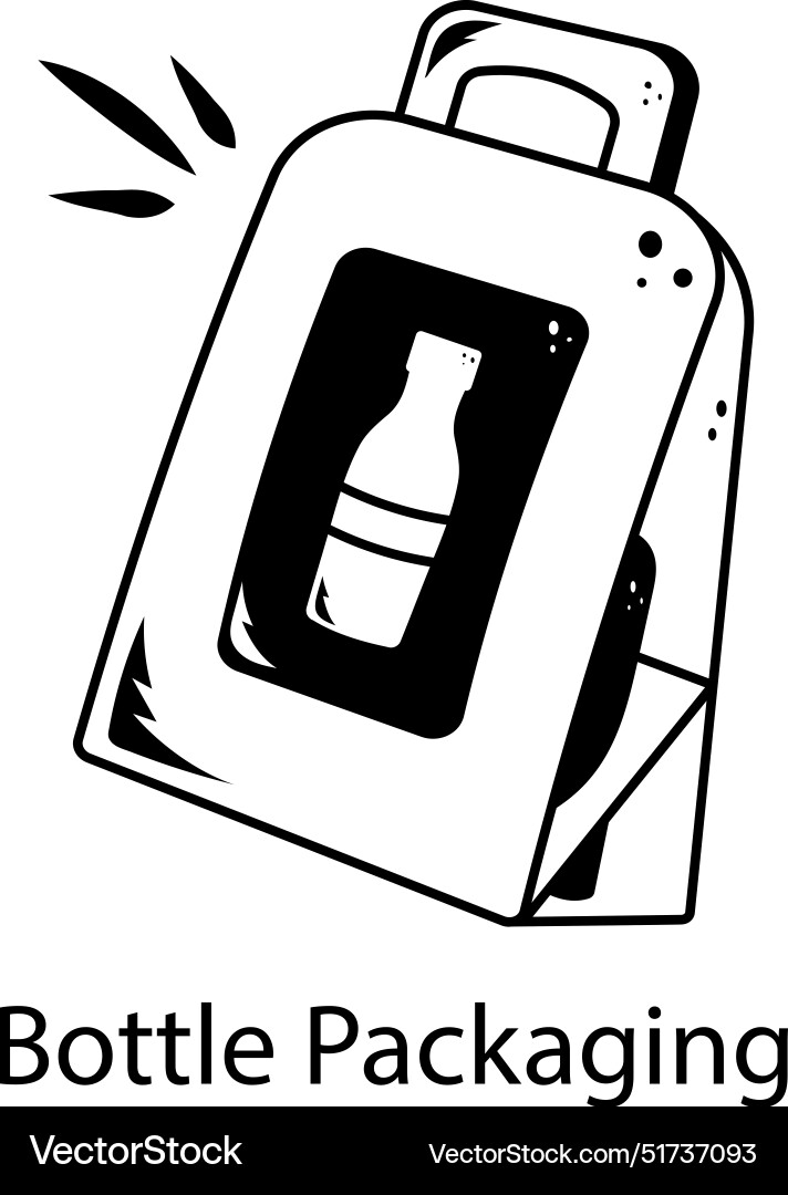 Bottle packaging Royalty Free Vector Image - VectorStock