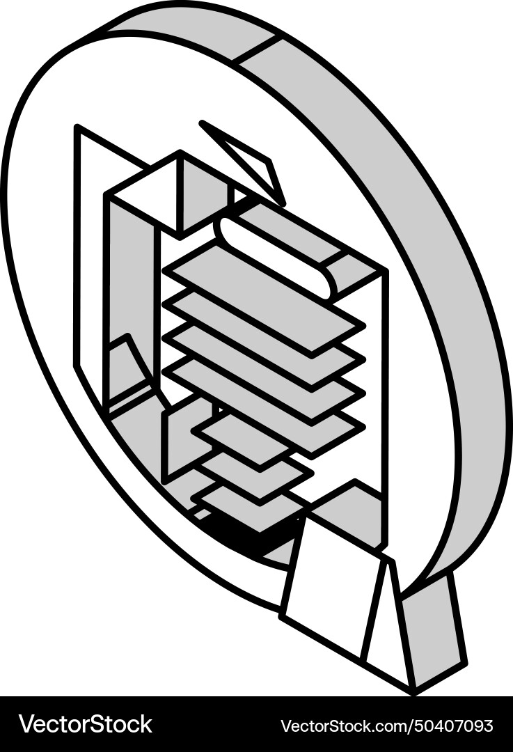 Documentary evidence crime isometric icon Vector Image