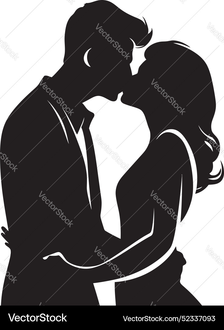 Infinite affection romantic black emblem tender Vector Image