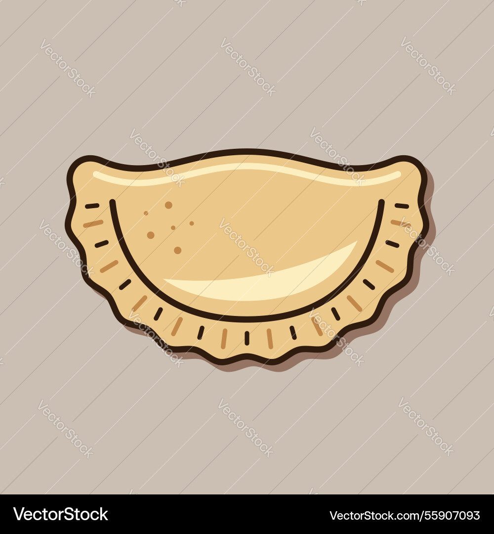 Pierogi in colorful style Royalty Free Vector Image