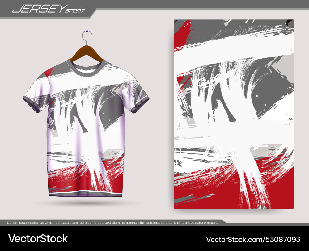 Sports geometric racing jersey design Royalty Free Vector