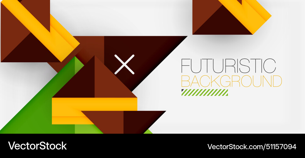 Futuristic product design with triangles Vector Image