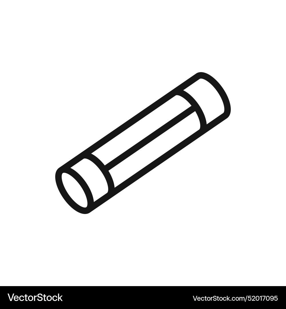 Electric fuse icon black line art Royalty Free Vector Image