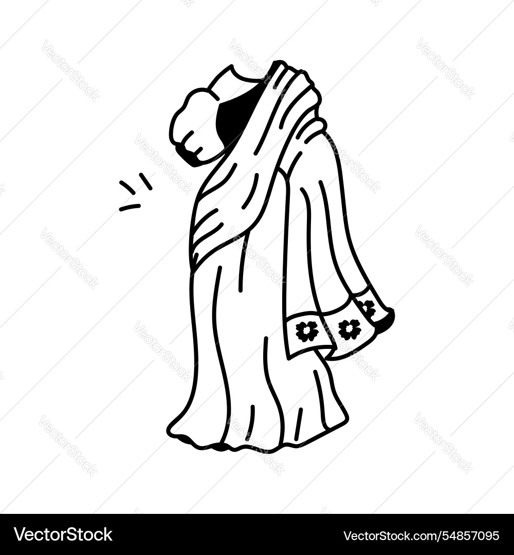 Saree Royalty Free Vector Image - VectorStock
