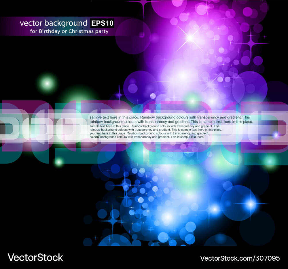 Vibrant Disco Background Royalty Free Vector Image